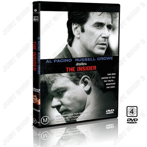 The Insider DVD : Al Pacino / Russell Crowe : Drama / Thriller Movie : Brand New 9398520685038 ...
