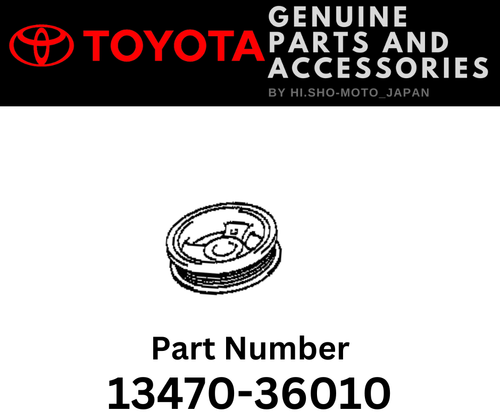 TOYOTA Genuine OEM Part 13470-36010 Pulley Assy, Crankshaft | eBay