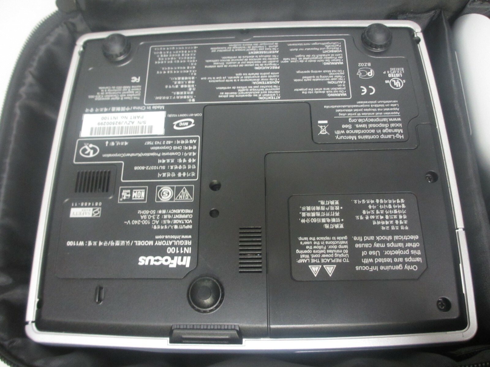 InFocus IN1100 DLP Projector w/ Remote & Case [84 Lamp Hour] | eBay