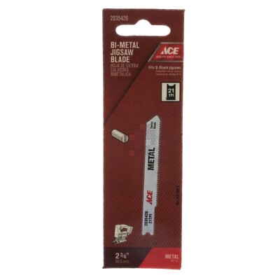 ACE Hardware 2035426 Bi-Metal Jigsaw Blade, 21TPI 2-3/4" Length, U ...