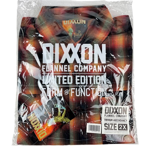 DIXXON Flannel x Trivium Ascendancy Men's 2XL XXL Band Collab Plaid ...