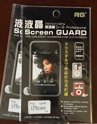 TWO Crystal Clear Screen Protector for Apple iPhone 3G/3GS | eBay