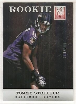 Tommy Streeter Baltimore Ravens Miami Hurricanes 2012 Elite RC 369/999 ...