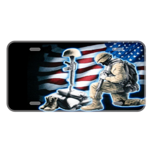 Custom Personalized License Plate Auto Car Tag With Military Soldier ...