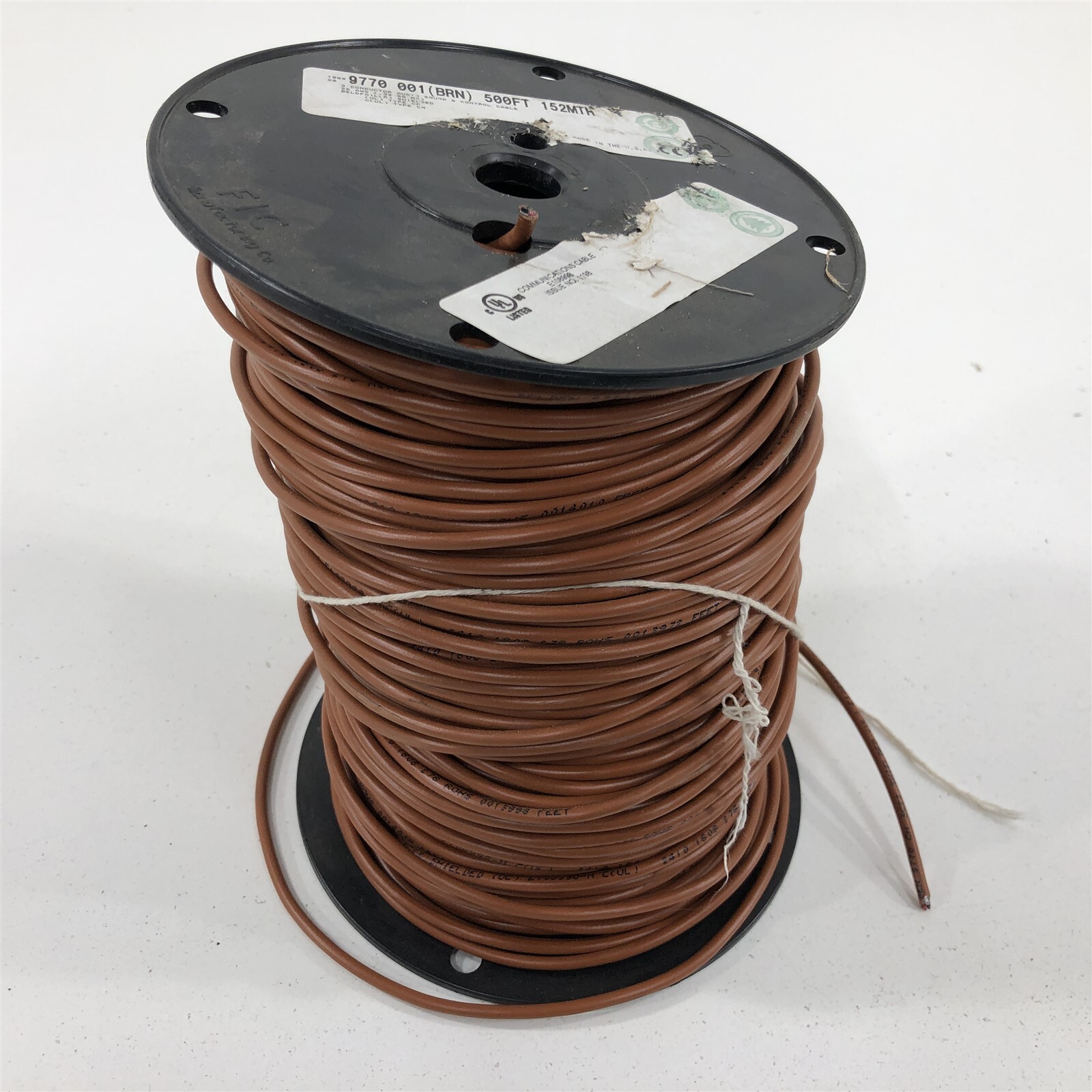 Belden 9770 001 3-Cond Shielded Audio Sound & Control Cable 22awg 500 ...