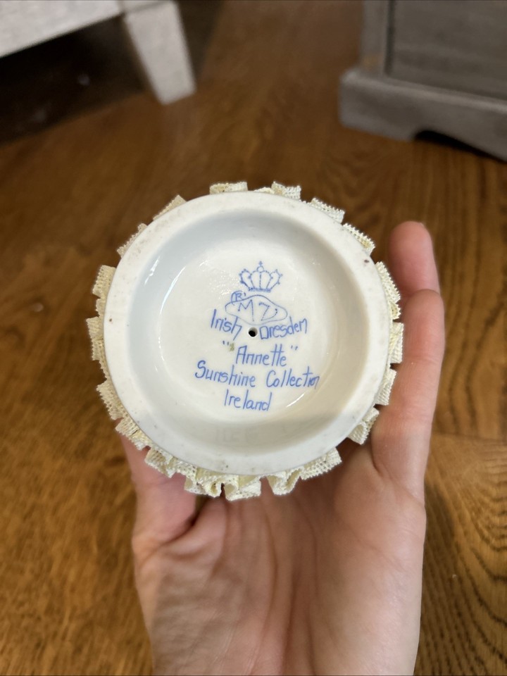 Irish Dresden Annette Sunshine Collection Ireland Yellow Lace Dress ...