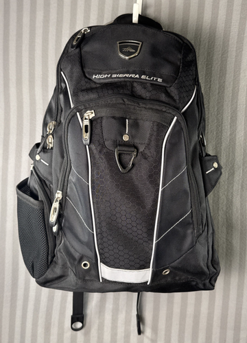 High Sierra Elite Backpack – Black Never Used 5 Zipper Pockets Air Flow ...