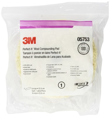 3m 3M-5753 Perfect-it Wool Compounding Pad, 9 In. | eBay