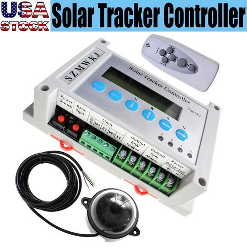 12V/24V Dual Axis Solar Panel Tracking Tracker LCD Electronic Track ...