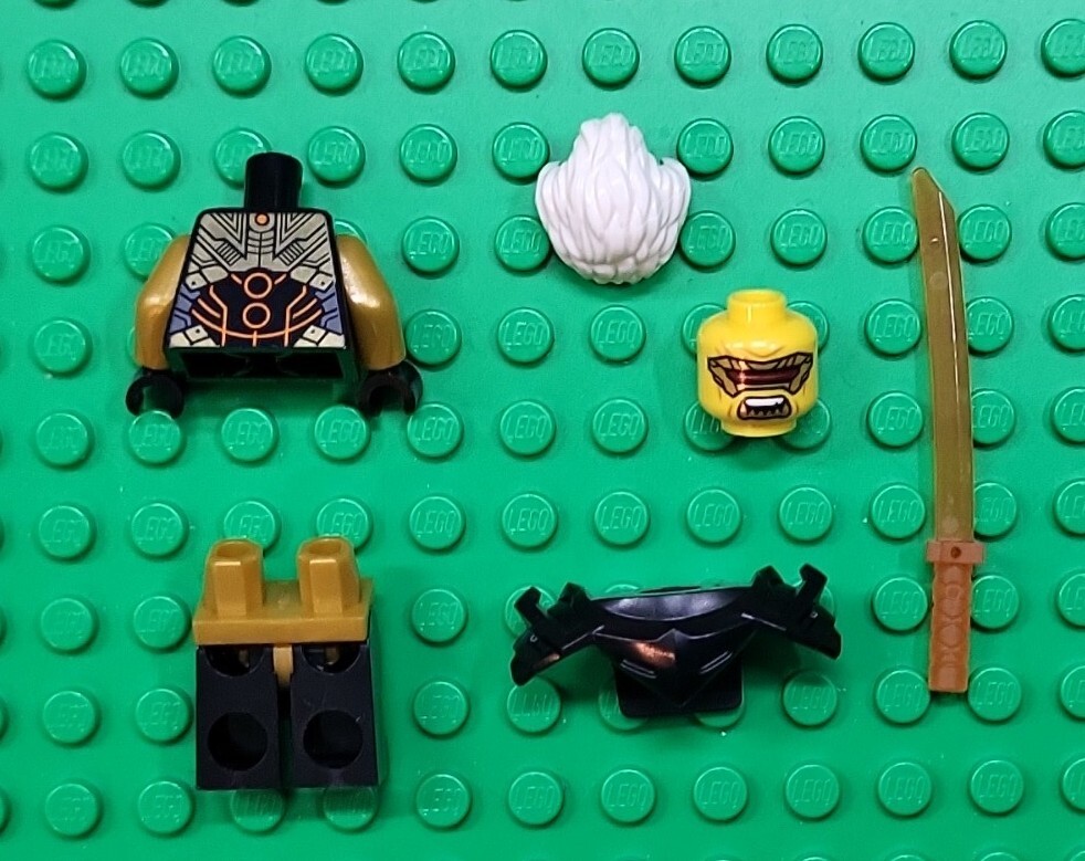 LEGO NINJAGO RAPTON MINIFIGURE njo821 NEW FROM 30650 w/TRANS-ORANGE ...