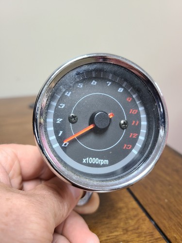 Mini Tachometer For Harley-Davidson Honda Yamaha Triumph Custom Chopper ...