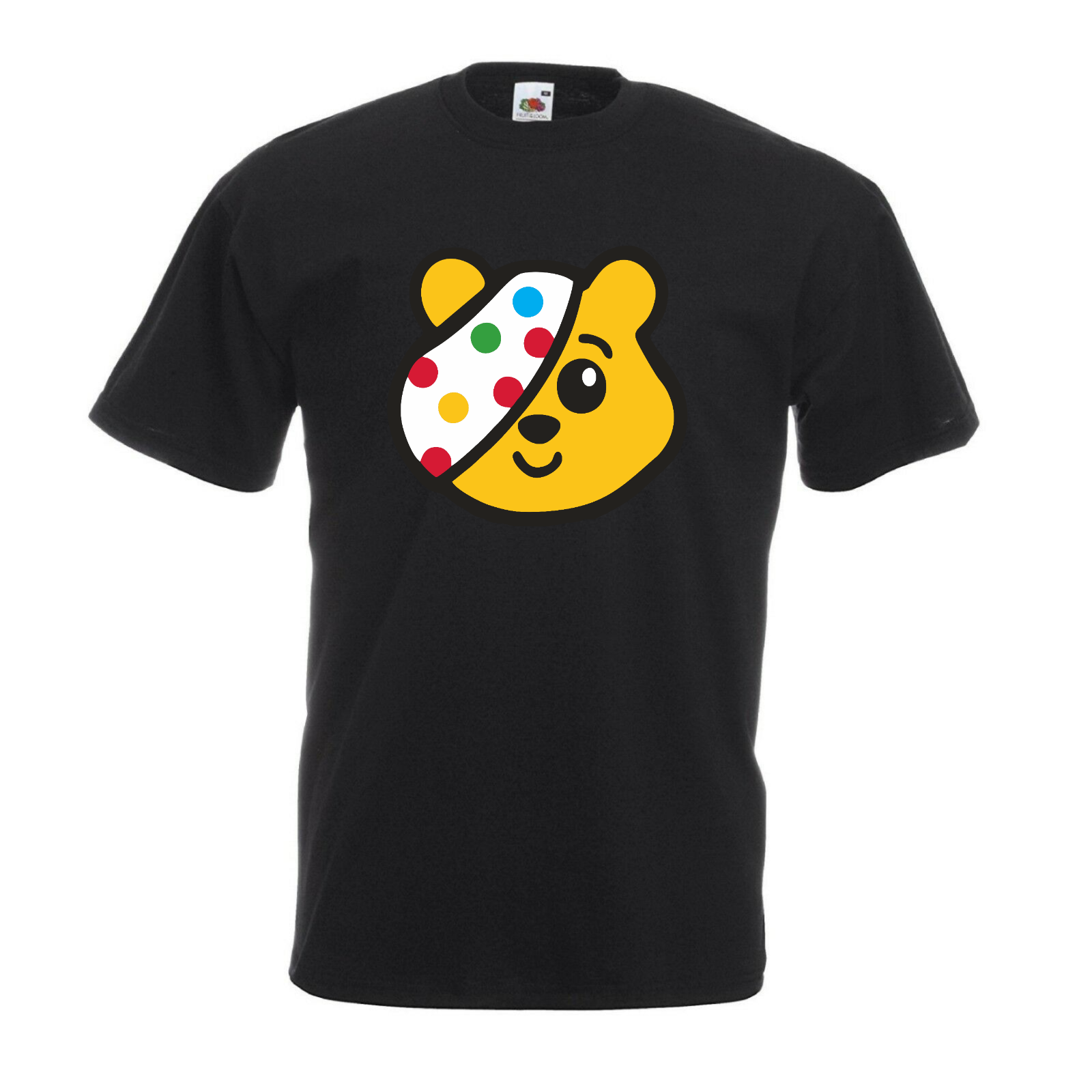 New Kids Men Women Spotty Pudsey Bear face T-Shirt Charity Children In ...