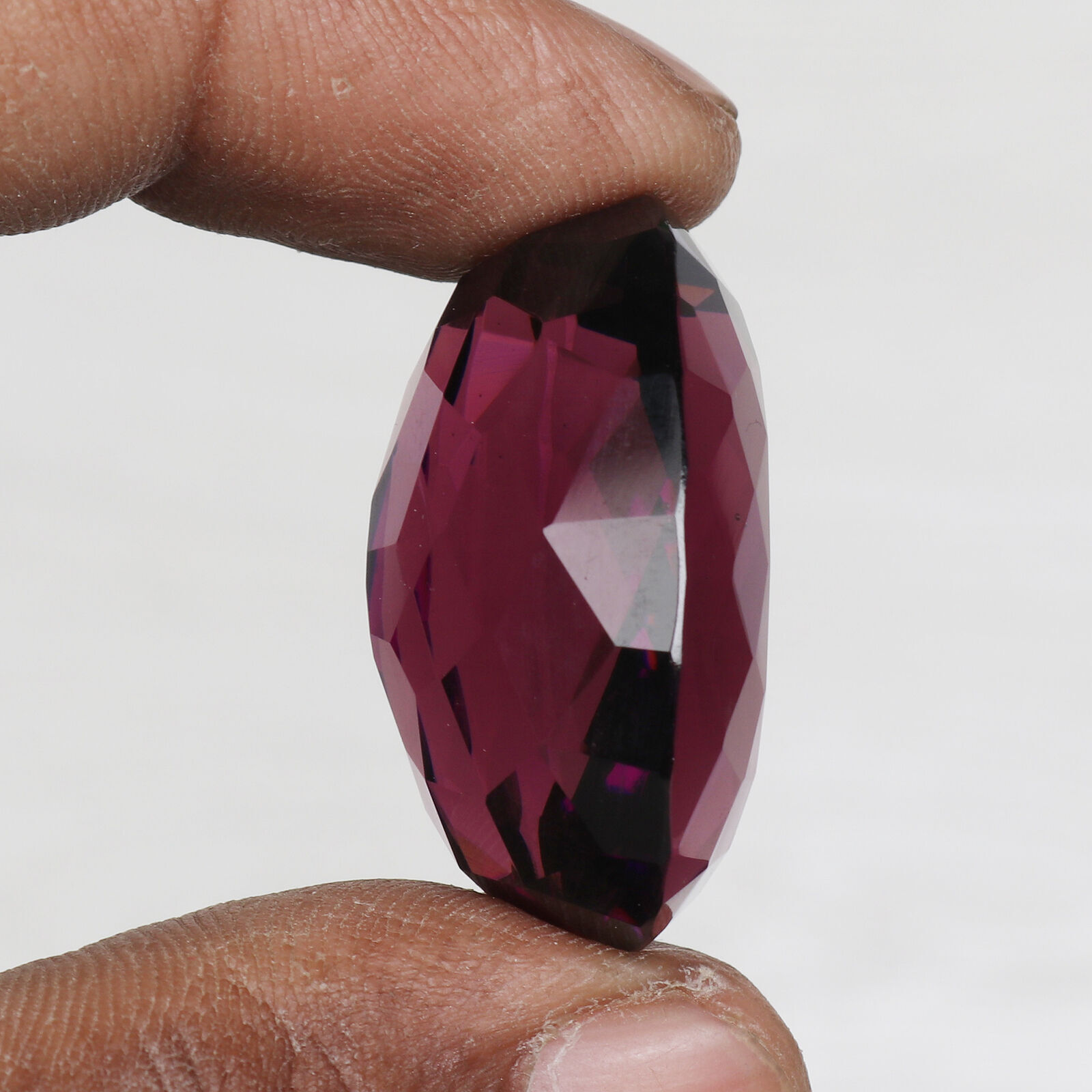 Large Purple Amethyst 70.95 CT Oval Faceted Cut Loose Gem for Authentic ...