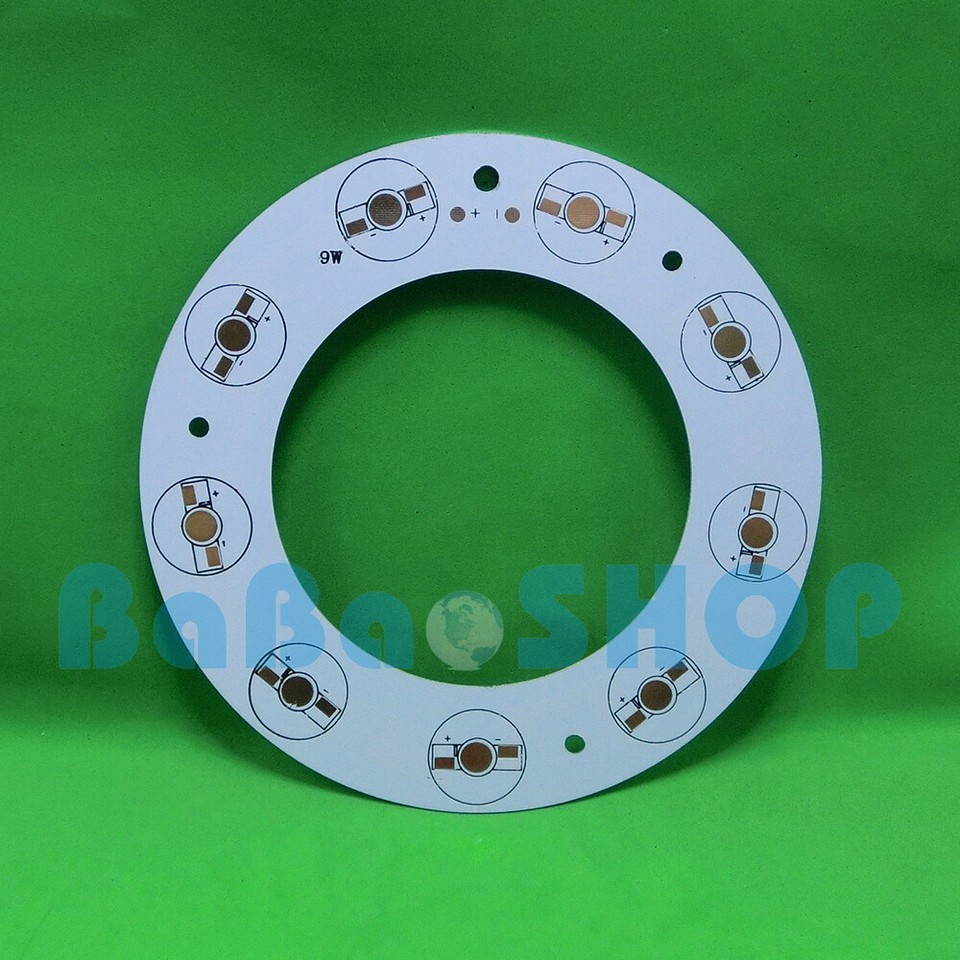 9W Round Ring Aluminum PCB 138mm for Power LED Lamp Spot Light Bulb ...
