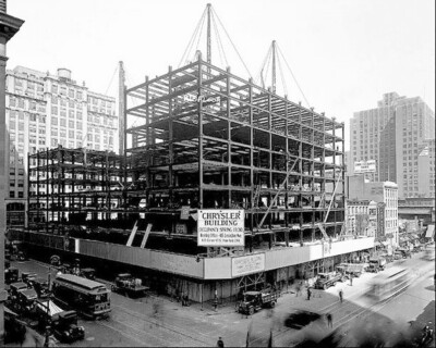 8x10 photo The Chrysler Building under construction in 1929, New York ...