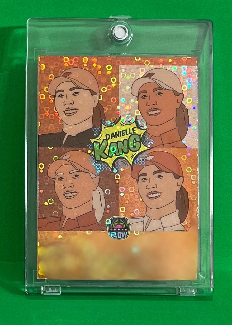 2021 Super Glow DANIELLE KANG Gold/Orange/Silver Disco Glow Card #D 1 / ...