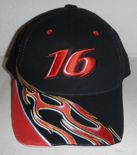 NWT Greg Biffle #16 NASCAR Racing Flames Baseball Hat Cap Chase ...
