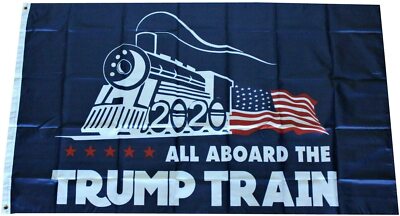 TRUMP TRAIN 2020 ALL ABOARD THE TRUMP TRAIN FLAG TRUMP 2020 FREE ...