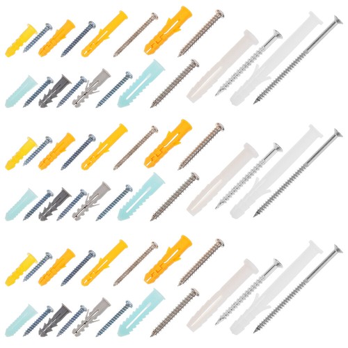 Screw Plug Set Wall Screws and Plugs Assortment Kit Self Tapping | eBay