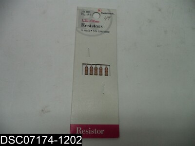 QTY=20: 271-1119 Radio Shack 1.2K Ohm 5% Tol 1/2 Watt Resistors | eBay