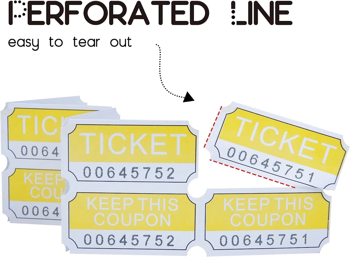Yellow Raffle Ticket Clip Art