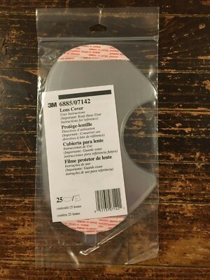3M 6685/07142 Clear Lens Cover for 6000 Series Full Face Respirators 25 ...