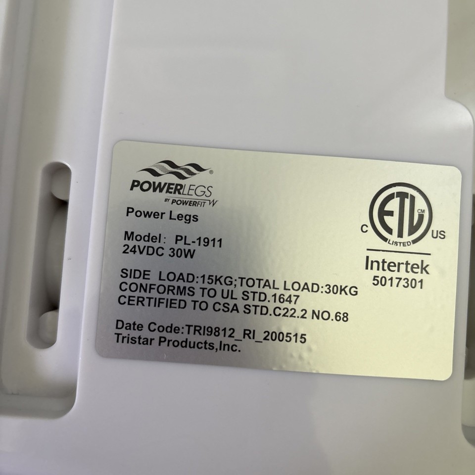 Power Legs by Power Fit Model PL-1911 Vibration Foot Calf Massager w ...