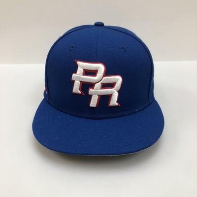 Puerto Rico Hat Cap Fitted Mens 7 1/4 Blue Baseball WBC New Era 59FIFTY ...