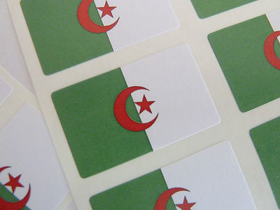 Mini Sticker Pack, Self-Adhesive Algeria Flag Labels, FR59 | eBay Australia