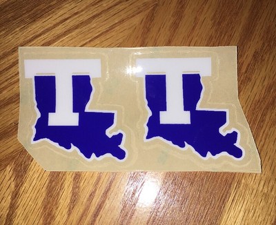 LOUISIANA TECH UNIVERSITY BULLDOGS MINI HELMET DECALS CONF USA ROYAL ...