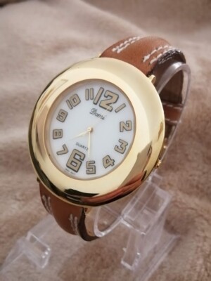 Montre Femme Vintage Watch 1990 DOMI Cuir Métal Doré Quartz | eBay