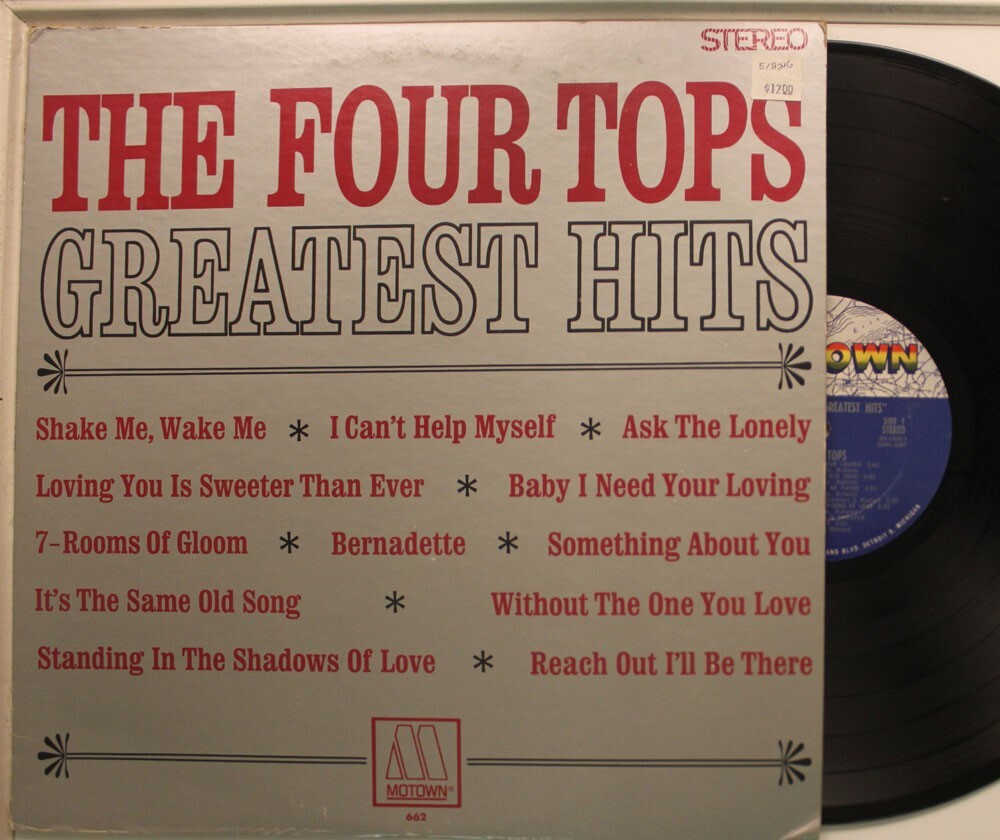 The Four Tops Lp Greatest Hits (1967) On Motown - Vg+ To Vg++ / Vg++ | eBay