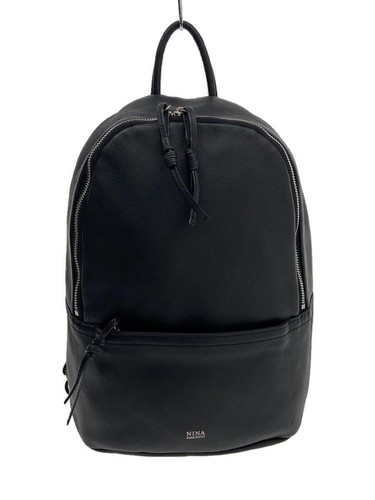 ya07 Nina Ricci Backpack/Leather/Blk/Plain | eBay