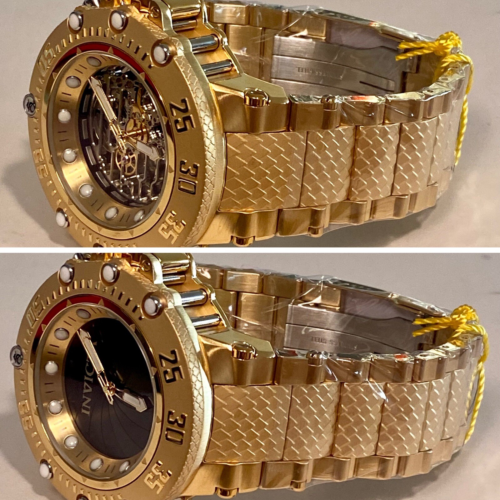 52mm Black SHUTTER Auto Skeleton |Gldtn Bracelet SUBAQUA NOMA VII ...