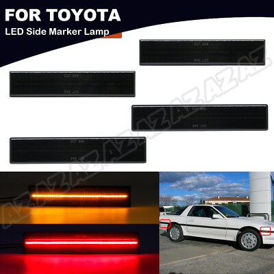 For TOYOTA SUPRA A70 MK3 CELICA MK4 REAR +FRONT SIDE MARKER LIGHT LAMP ...