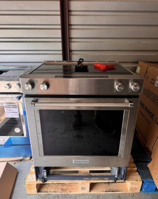 KitchenAid KSEG950ESS 30" Slide-In Electric Range with Downdraft ...