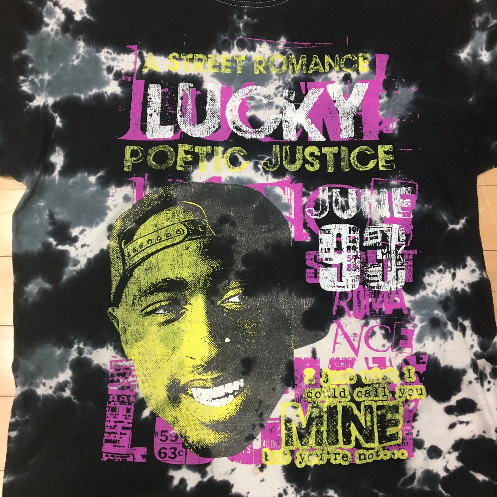 Poetic Justice Tupac Shakur 2Pac Graphic black Tie Dy… - Gem