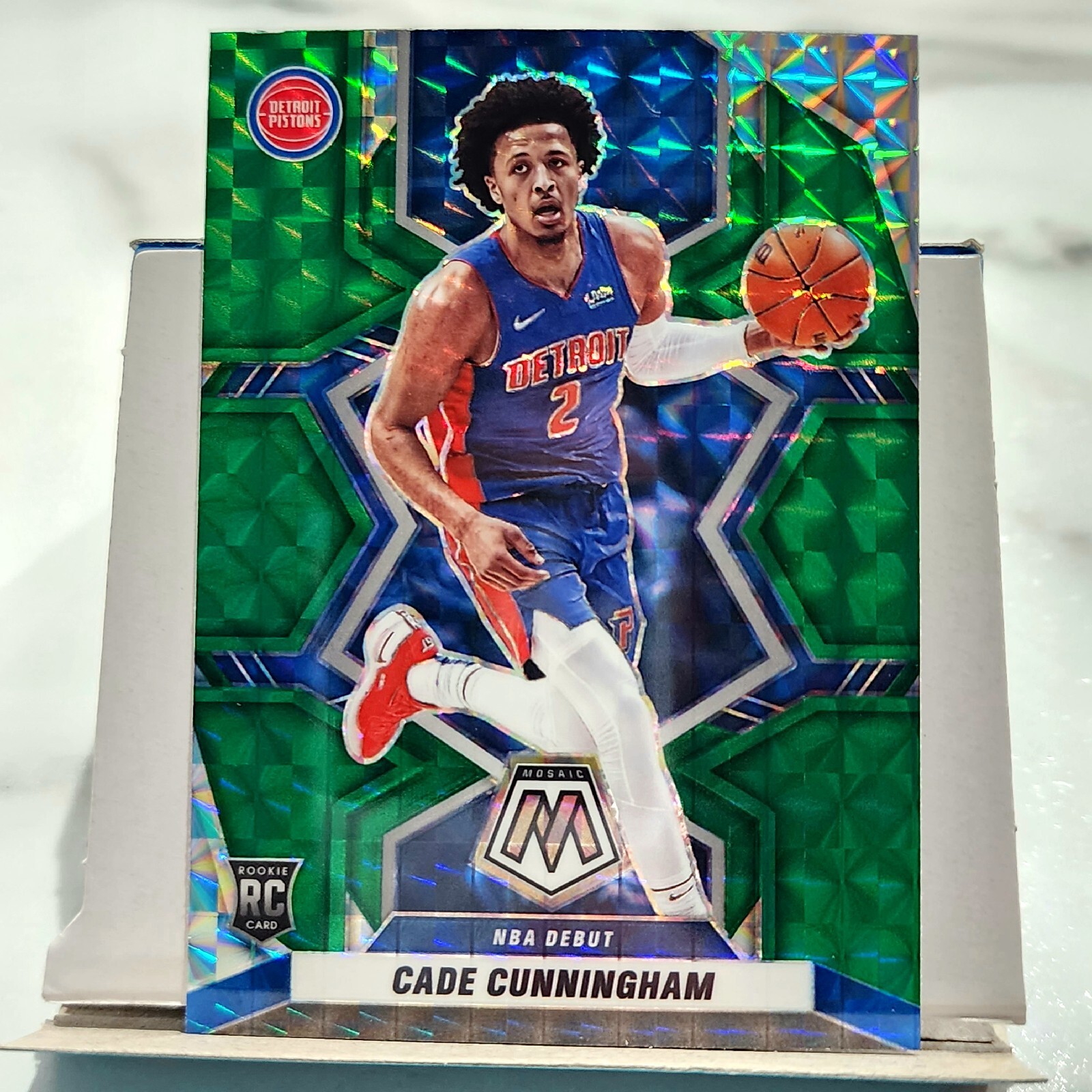 2021-22 Cade Cunningham 3 Card Rookie Lot Green Mosiac Prizm + Bases ...