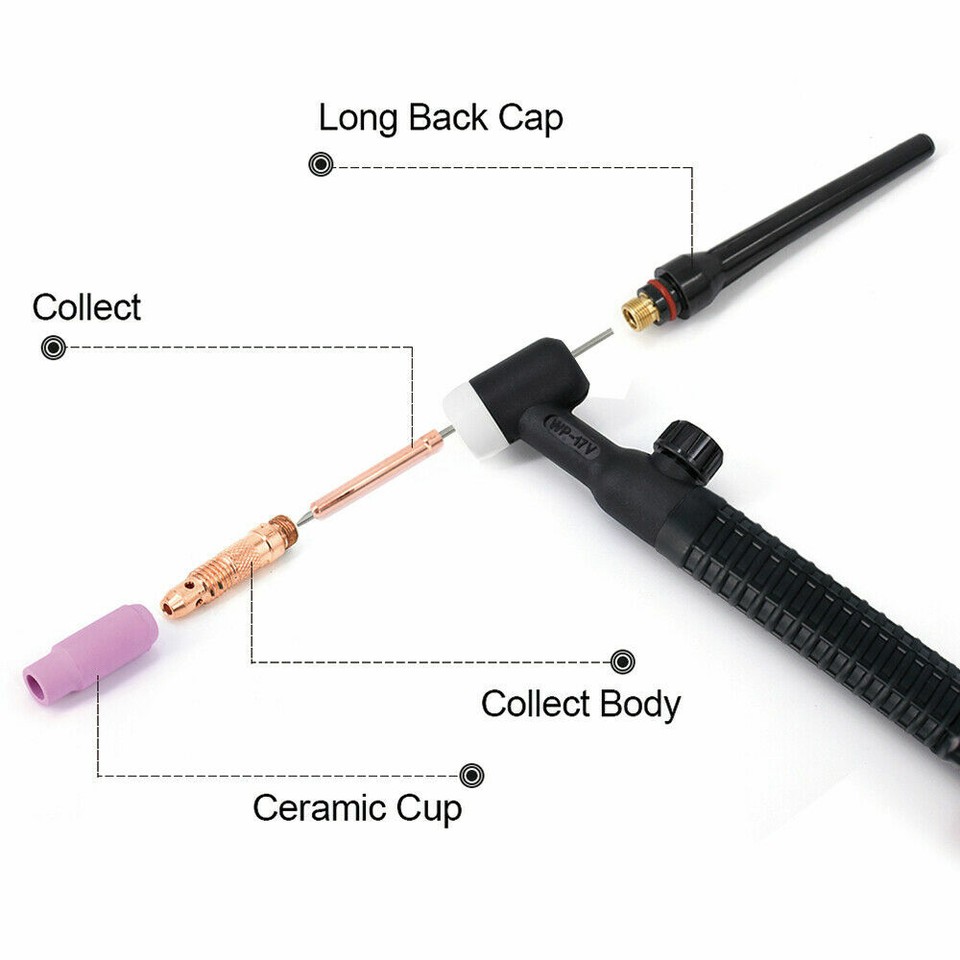 WP17V TIG Welding Torch, Welder 140A TIG Welder Gun Lift TIG 10-25mm ...