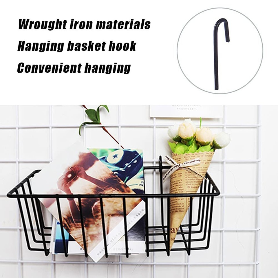 3 Pack Wall Grid Panel Hanging Wire Basketwall Storage And Display ...