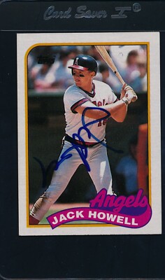1989 Topps #216 Jack Howell Angels Signed Auto *19760 | eBay