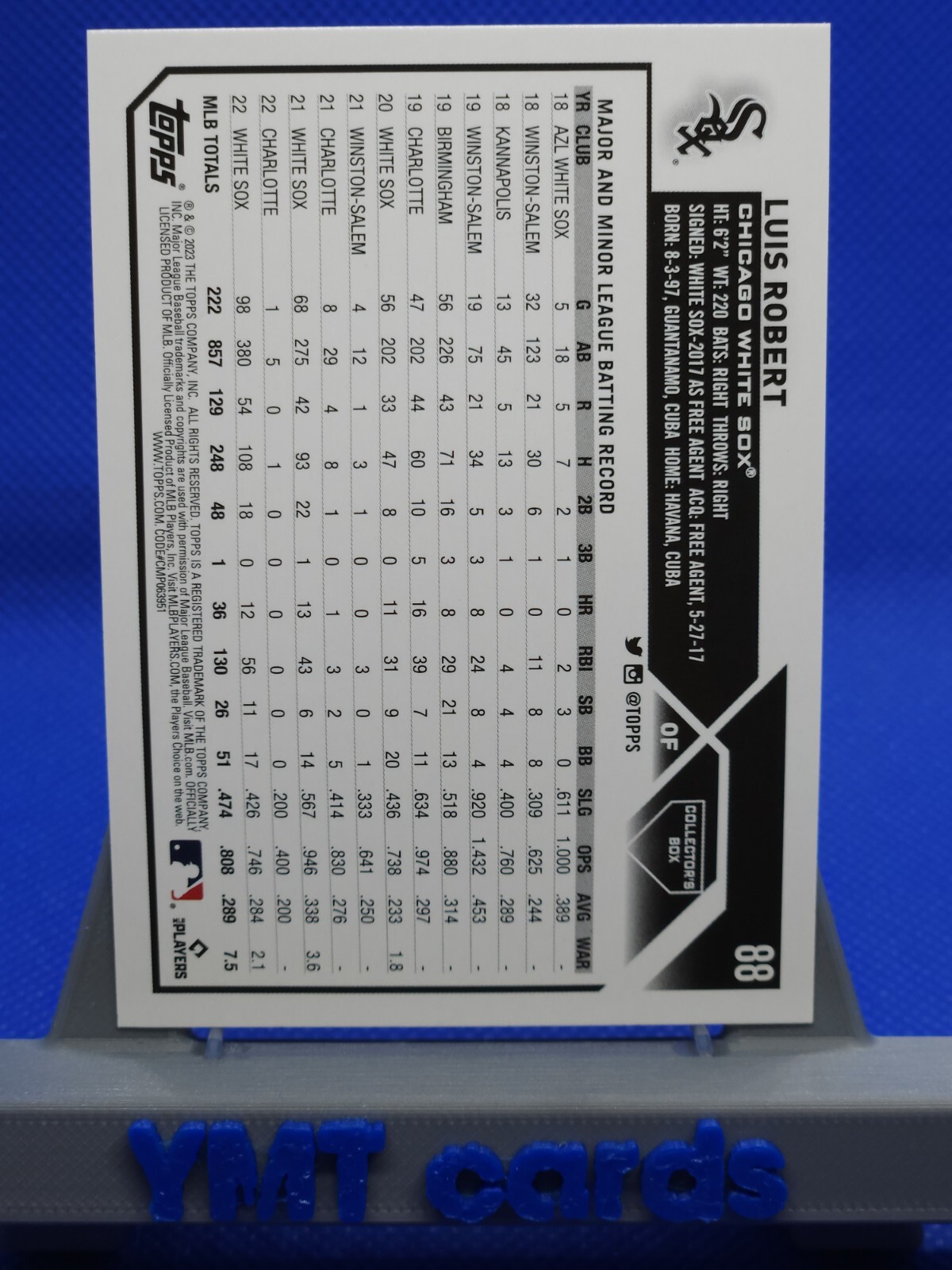 2023 Topps Luis Robert Collector’s Box Silver Foilboard SP #88 Chicago ...