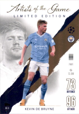 Champions League 2023/24 Card AG 6 - Kevin De Bruyne Artists of the ...