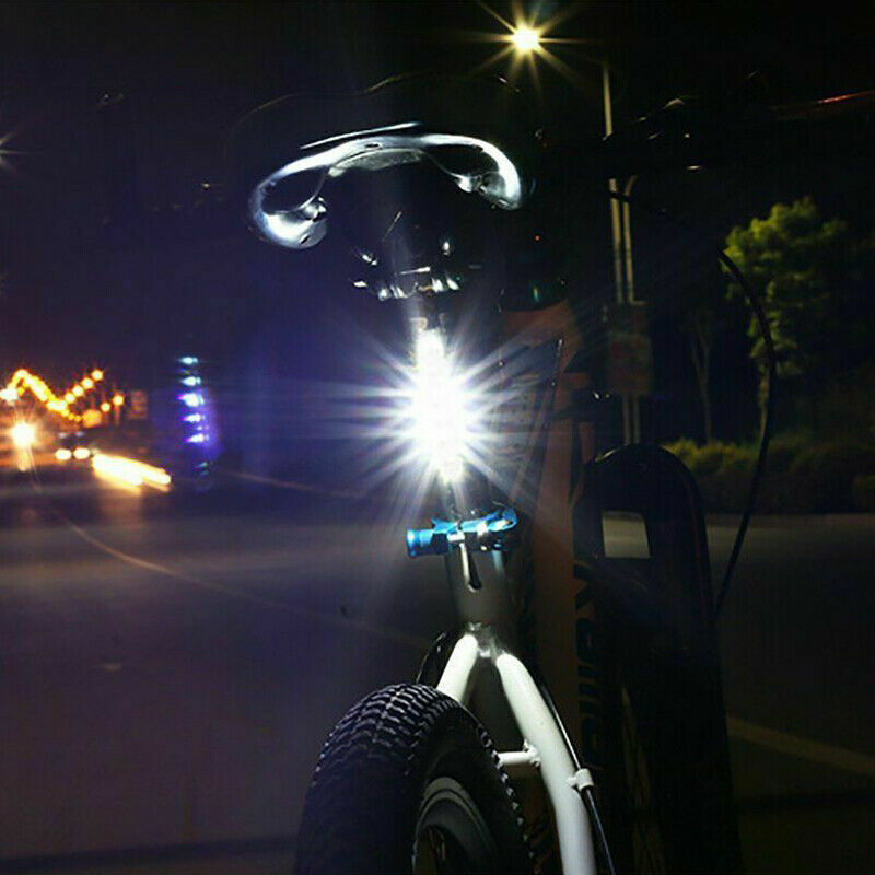 Rechargeable USB LED Bike Bicycle Tail Red Light Cycling Back Multi LED ...