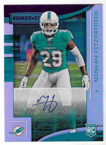 Minkah Fitzpatrick 2018 ROOKIES & STARS NFL AUTOGRAPH CARD Steelers RC ...