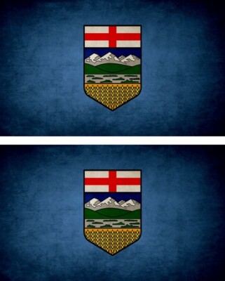 2X Vintage Distressed Canada Alberta Flag Sticker | eBay