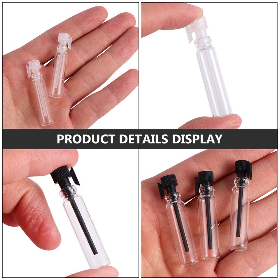 100 Pcs Perfume Sample Bottle Mini Empty Bottles Atomizer Travel Spray ...