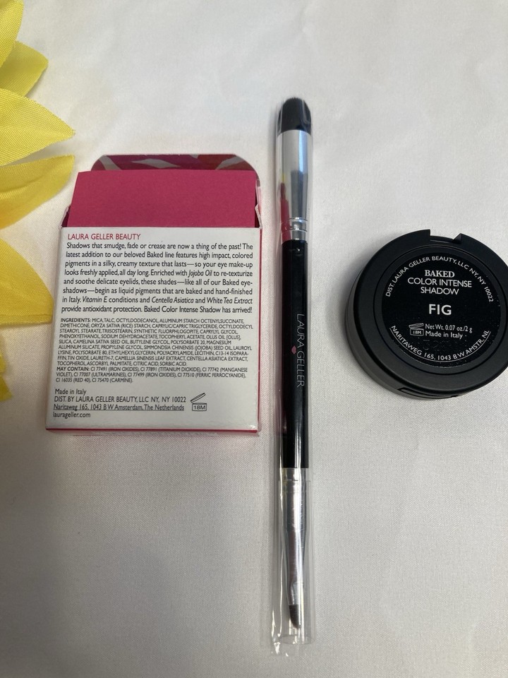 Laura Geller Baked Color Intense shadow ~ FIG .07 oz W/ FREE BRUSH | eBay