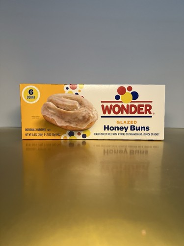 🔵 New Limited Edition Wonder Glazed Honey Swirl Cinnamon Icing Buns 10 ...