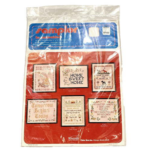 WonderArt Creative Needlecrafts Sampler To Embroider 07957 “My Kitchen ...